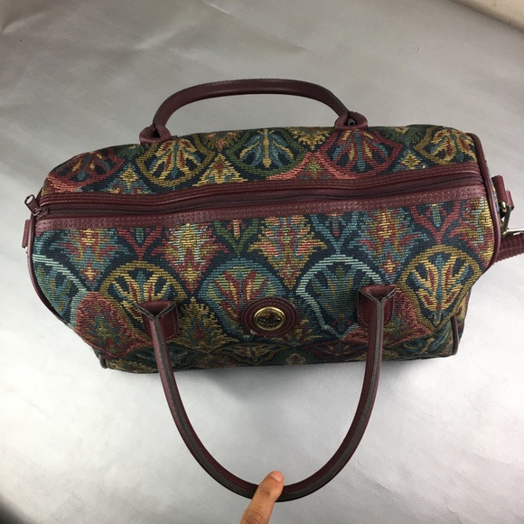 Diane Von Furstenberg | Bags | Vintage Dvf Floral Tapestry Carry On ...
